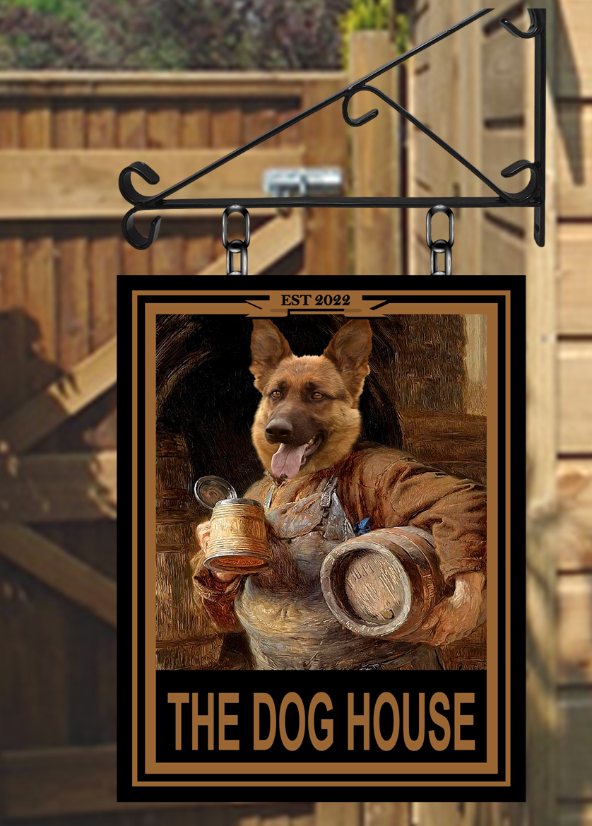 The Dog house Painted style Swinging Pub Bar Sign | BarSigns – BarSigns UK