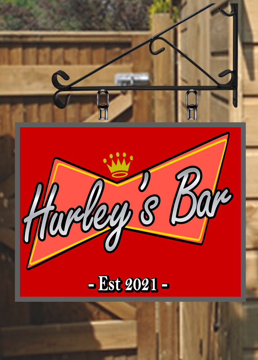 Budweiser inspired Design Pub Sign | BarSigns – BarSigns UK