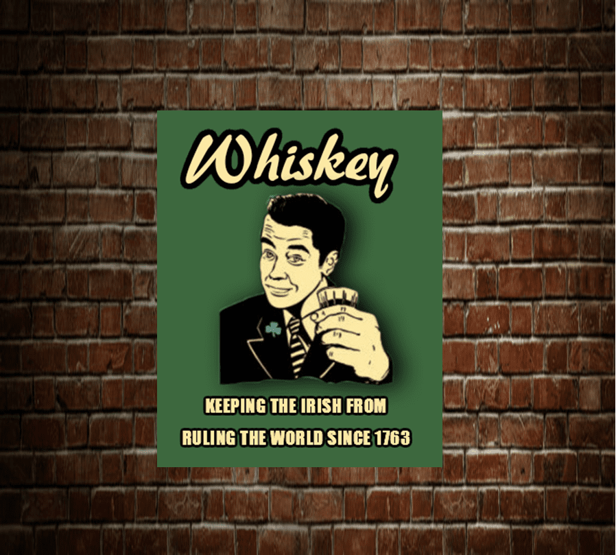 Irish Rule the world metal sign in various sizes – BarSigns UK