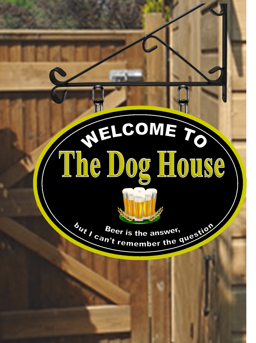Oval shaped personalised Swinging Custom made – BarSigns UK
