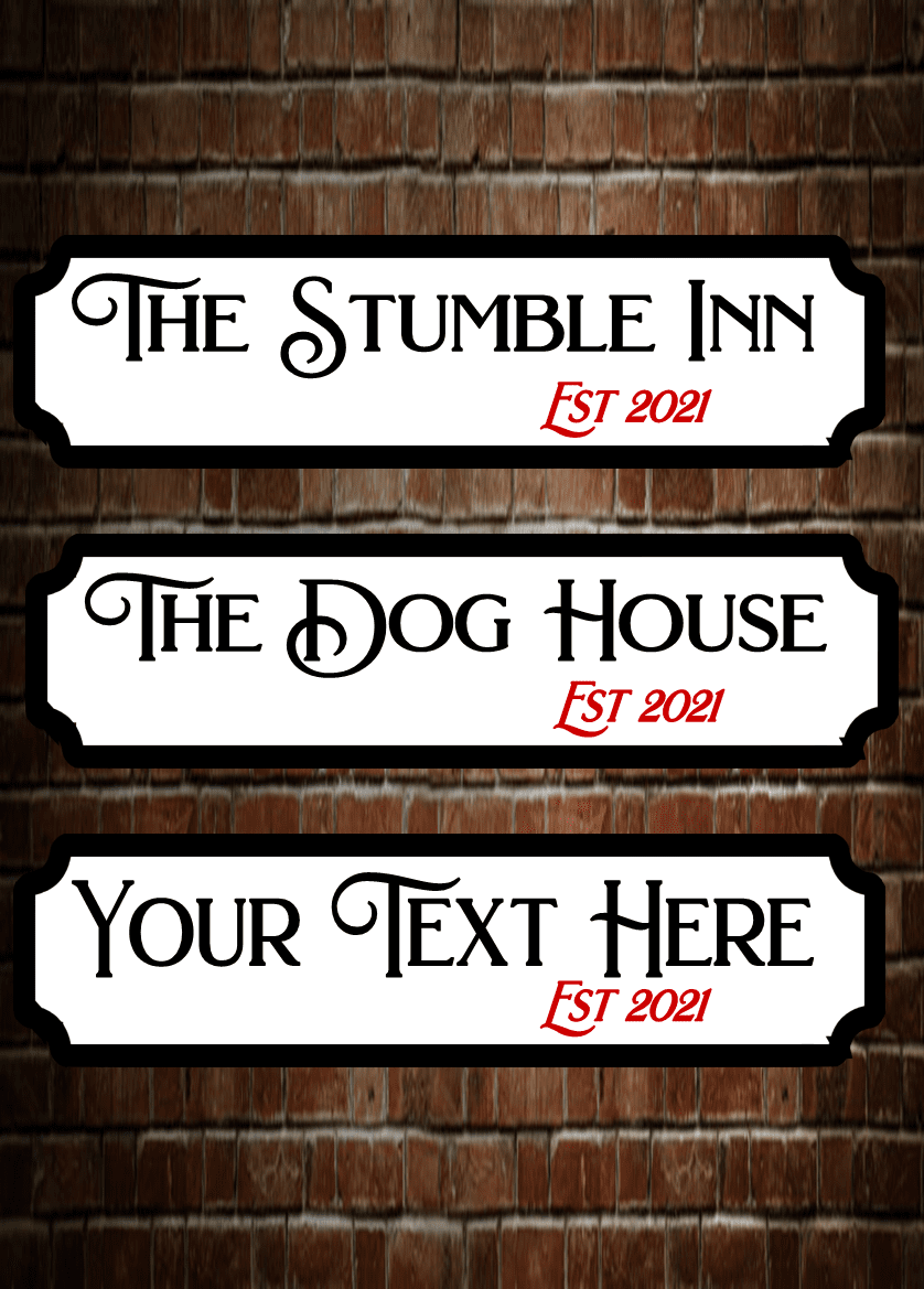 Street Sign Style Bar /Pub Sign BarSigns&Gifts – BarSigns UK